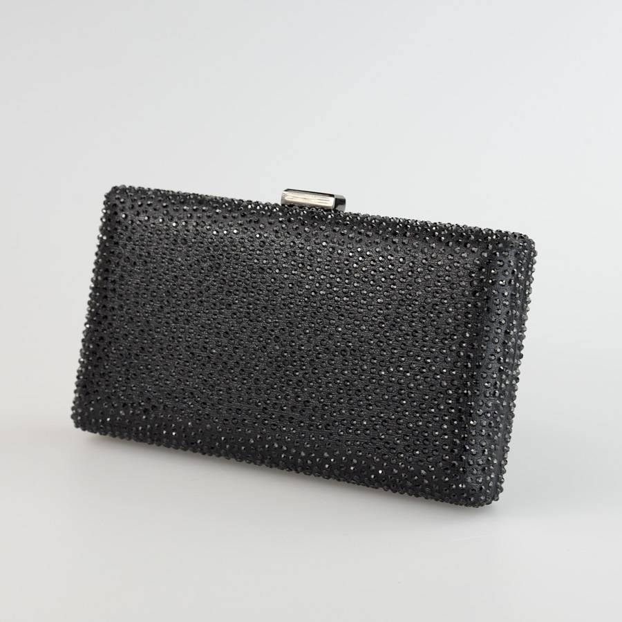 Stone Encrusted Hard Shell Clutch – Ty Style Inc.